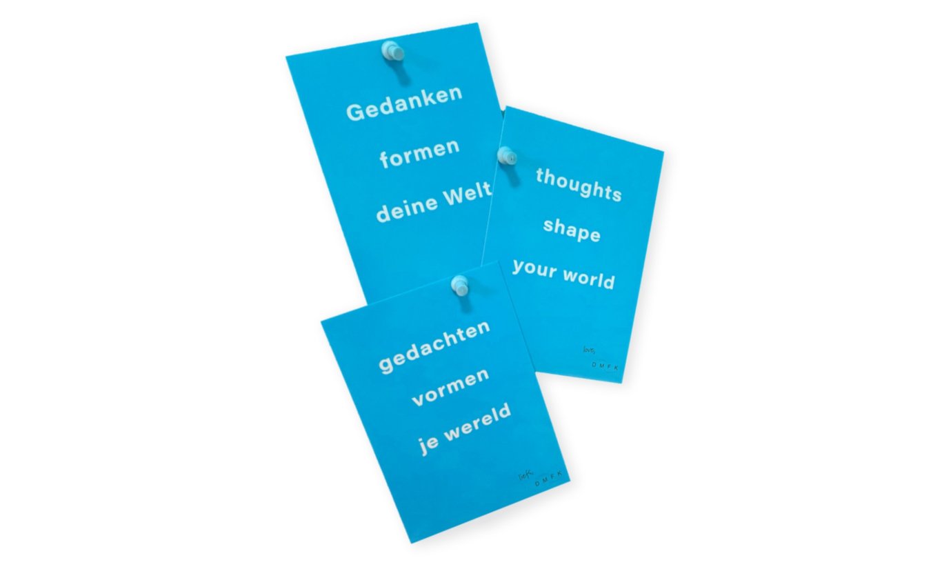 Gedachten vormen je wereld – Intentiekaart van Cynthia van Driel,...